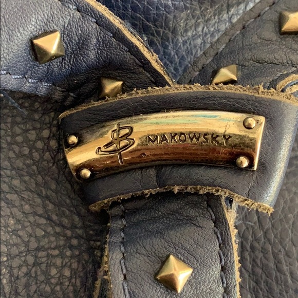 b. makowsky | Bags | B Makowsky Blue Handbag | Poshmark